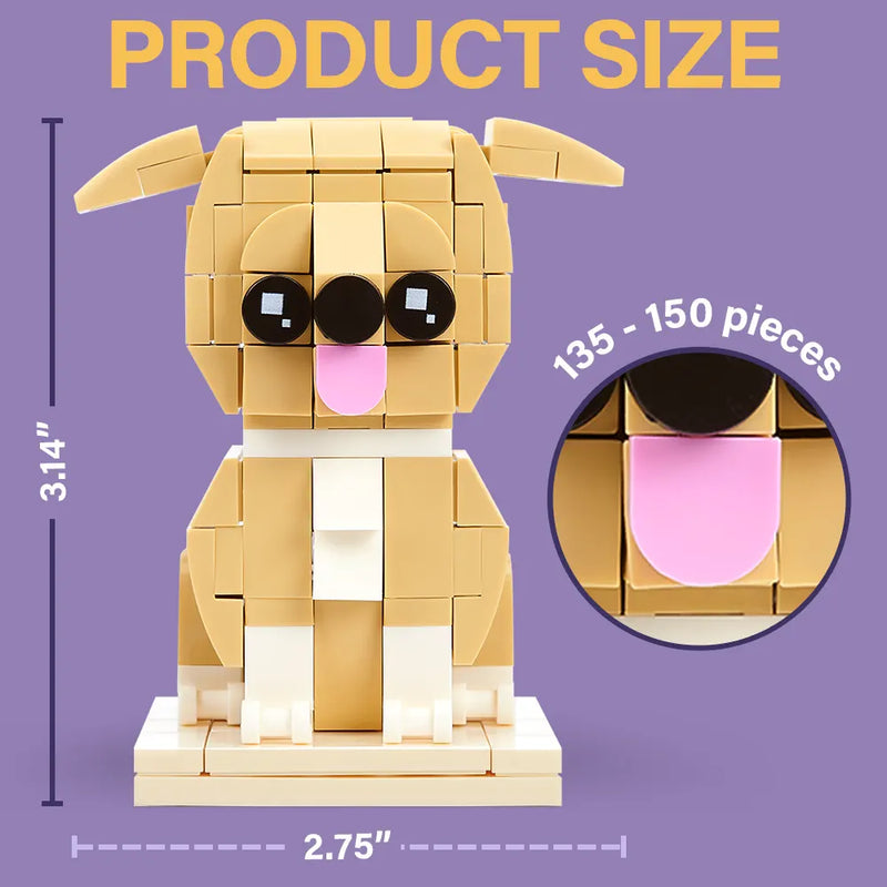 Full Body Dog Keepsake - Personalized Brick Figure – Peties
